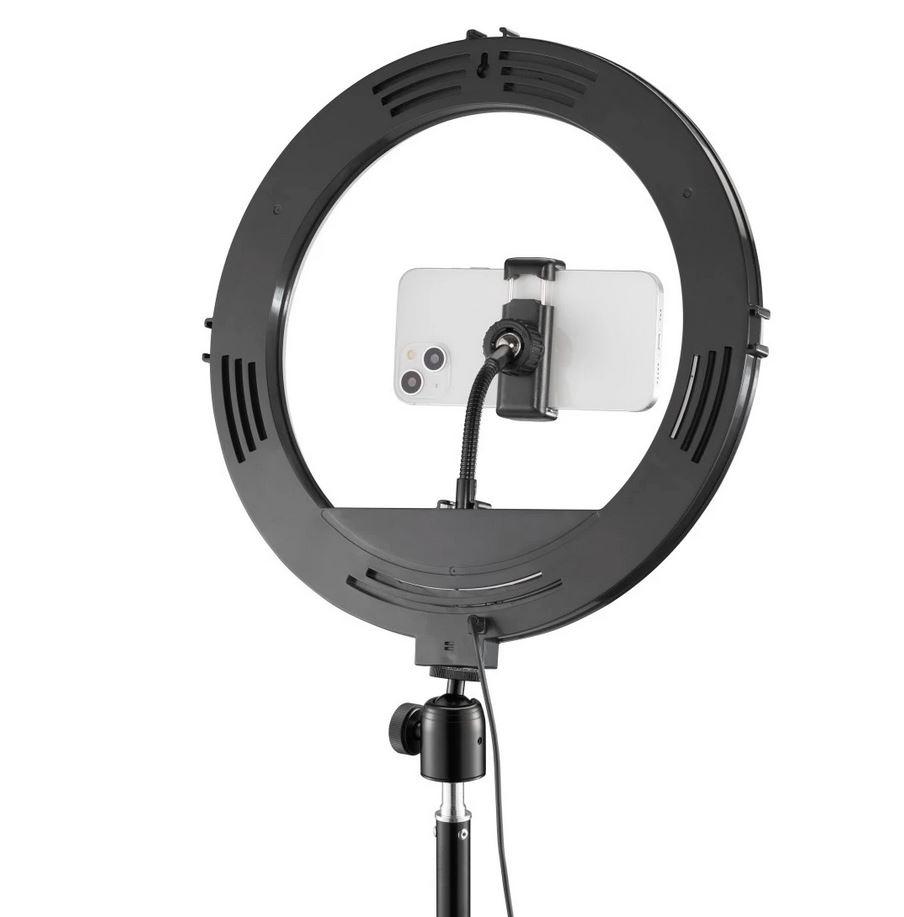 HAMA Лампа SpotLight Steady 120 LED Ring Light комплект за смартфон ...